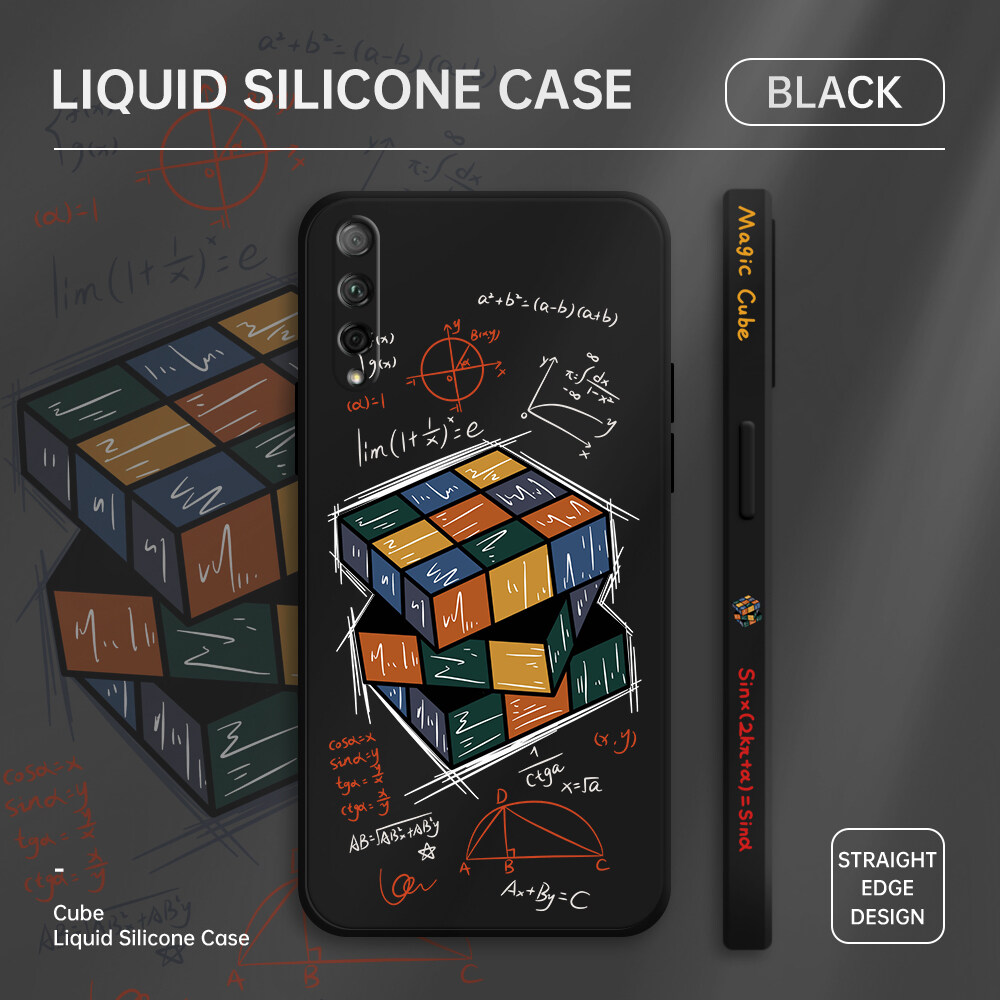 Hontinga Casing Case For Huawei Y9s Case Mathematical Formula Rubik's ...