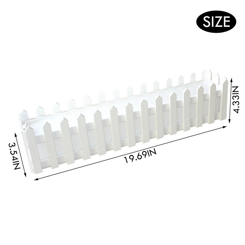 Rustic ไม้สี่เหลี่ยมผืนผ้ารั้วโฟมกระถางดอกไม้กระเช้าดอกไม้คอนเทนเนอร์ ...