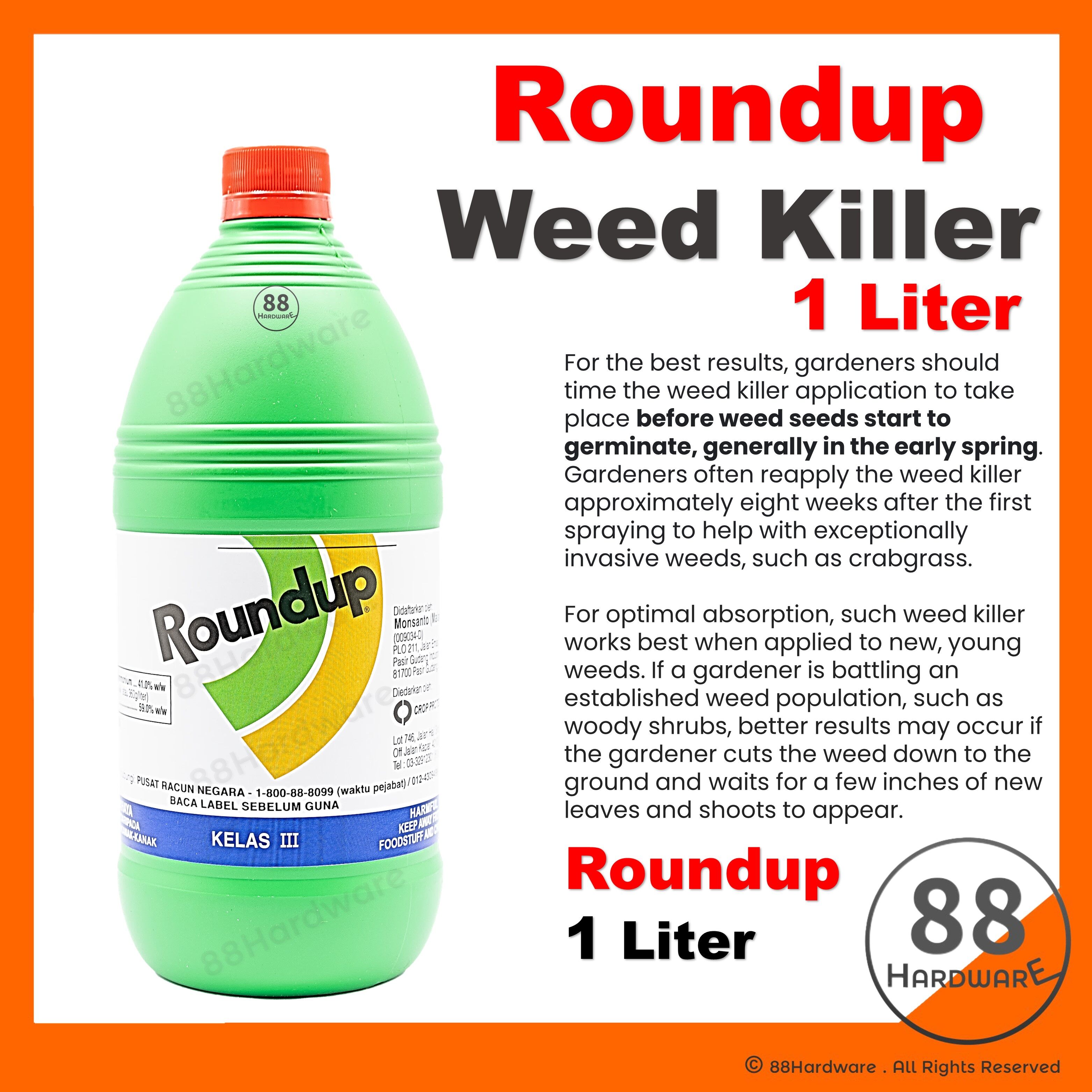 1L Roundup racun rumput rampai racun rumput racun roundup racun rumput ...