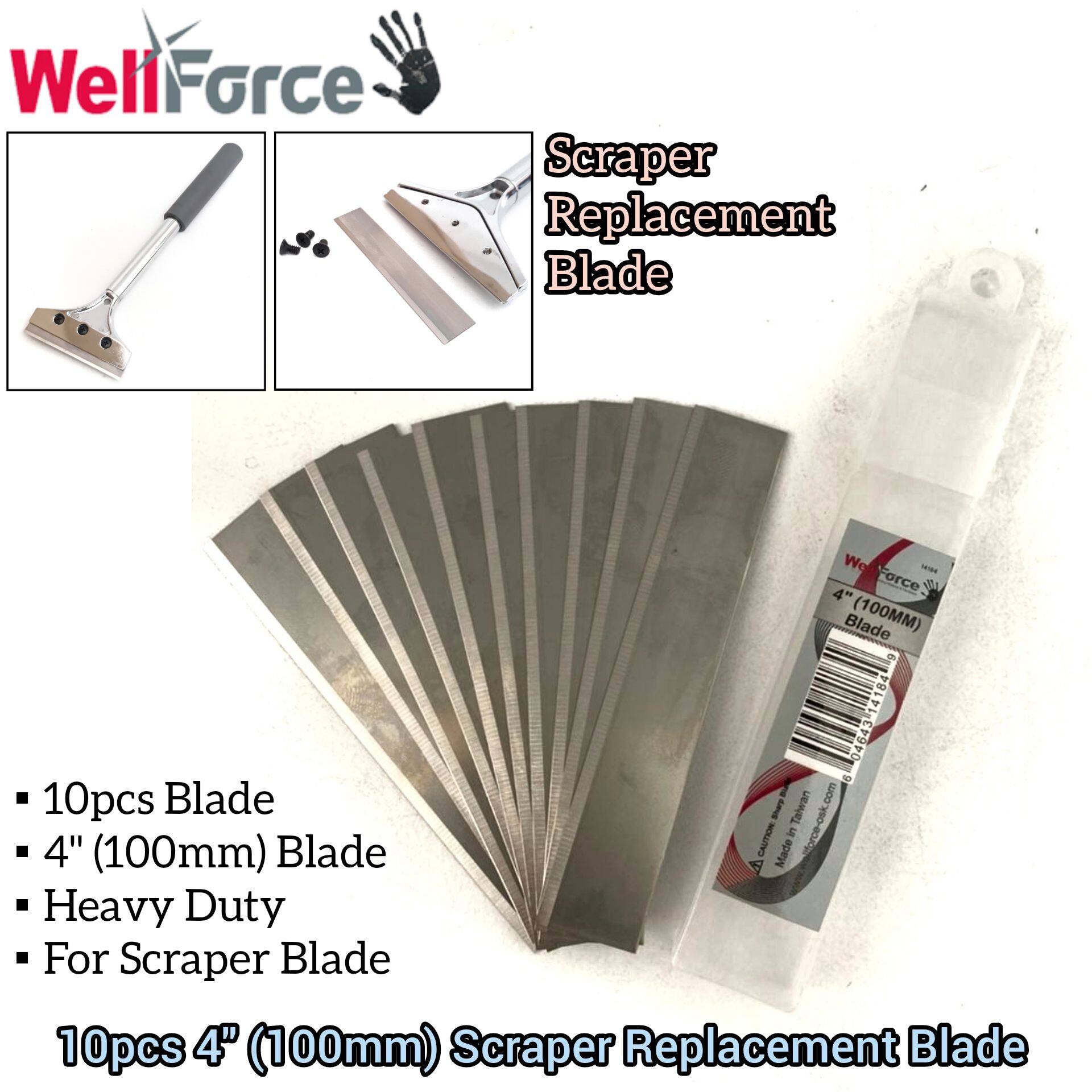 WellForce 4 Inch (100MM) Heavy Duty Scraper Replacement Blade | Lazada