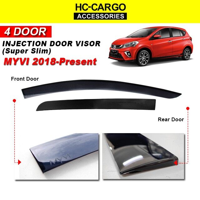 Perodua Myvi 2017 2018 2019 2020 2021 Super Slim Style Anti UV Light Acrylic Door Visor Lazada Lazada
