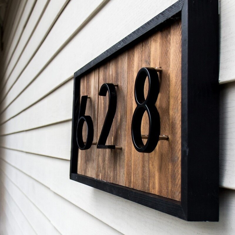 12cm Floating House Number Letters Sign Big Modern Door Number Alphabet ...