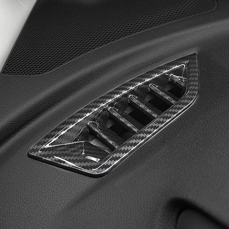Carbon Fiber Car Upper A/C Air Outlet Vent Frame Cover Trim Decor for ...