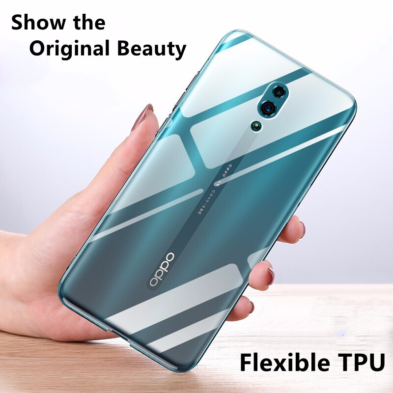 For OPPO Reno CPH1917 6.4 inch Slim Soft Clear Silicon Rubber Scratch ...