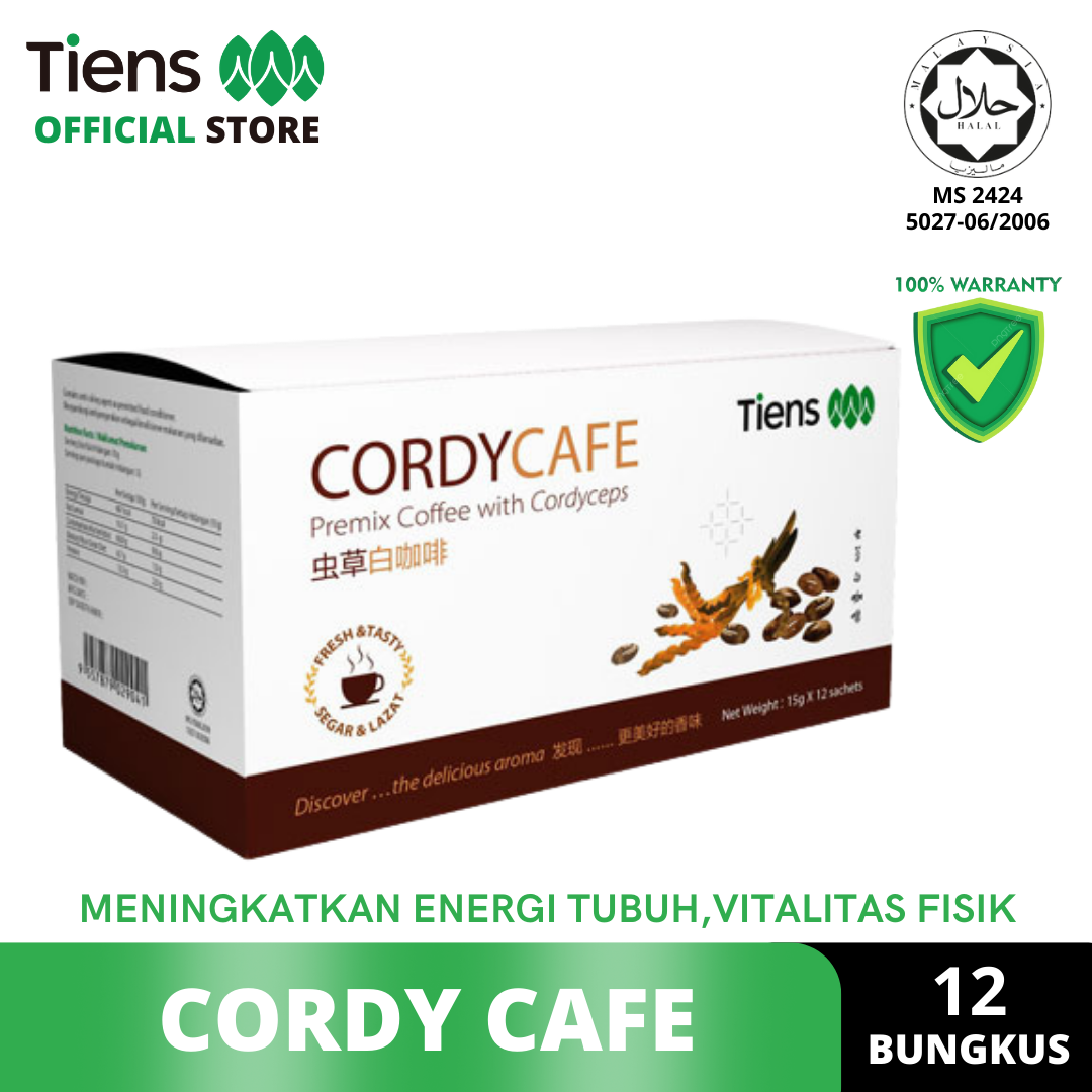 Cordy Cafe Tiens - Herbal Drink + Cordyceps Sinensis - Meningkatkan ...