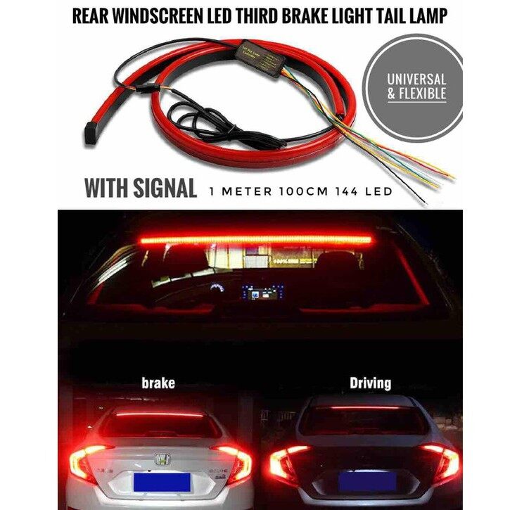 Car Brake Light Led Trunk Light Signal Daylight Bonnet Light Axia Myvi ...