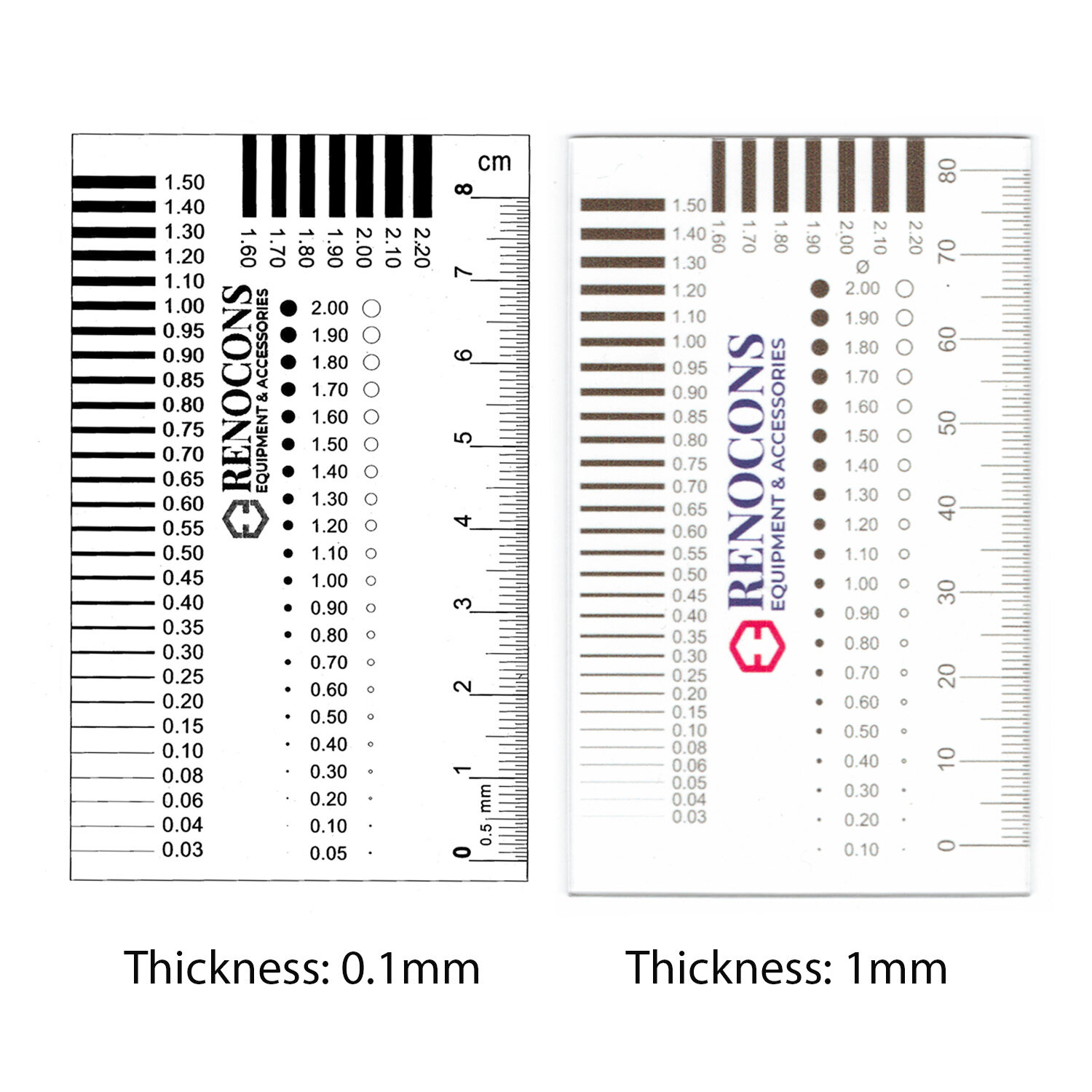 Concrete Crack Width Gauge Crack Width Gauge Inspection Tool Crack Line Ruler Crack Line Checker