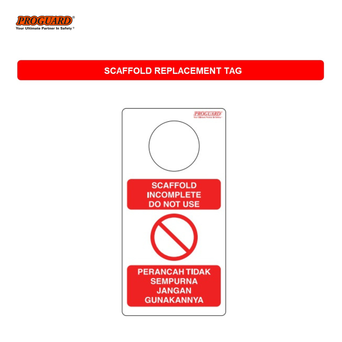 10 Pieces "INCOMPLETE ORDER / DO NOT USE" Scaffold Replacement Tag ...