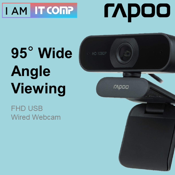 RAPOO C260 Full HD 1080P USB Webcam / Wide Angle / Auto Focus / Built ...