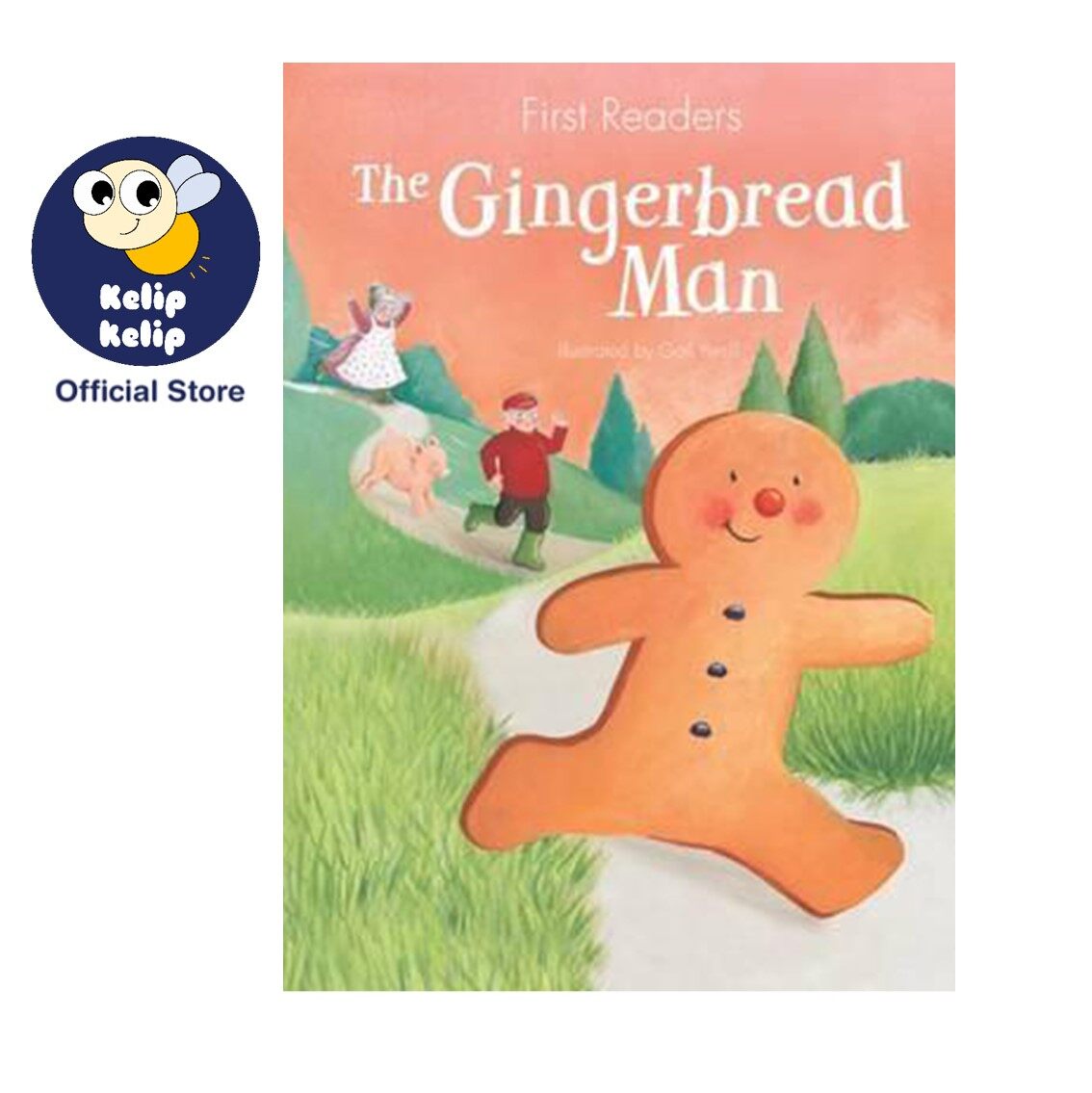 First Readers The Gingerbread Man Storybook For Kids Learn To Read With ...