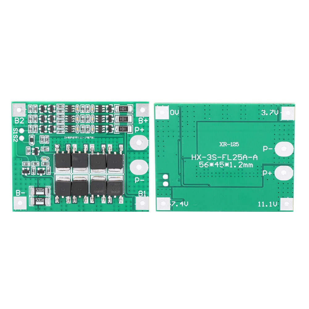 BMS PCB BMS PCB 3S 12V 25A Li-Ion 18650 Lithium Battery Protection BMS ...