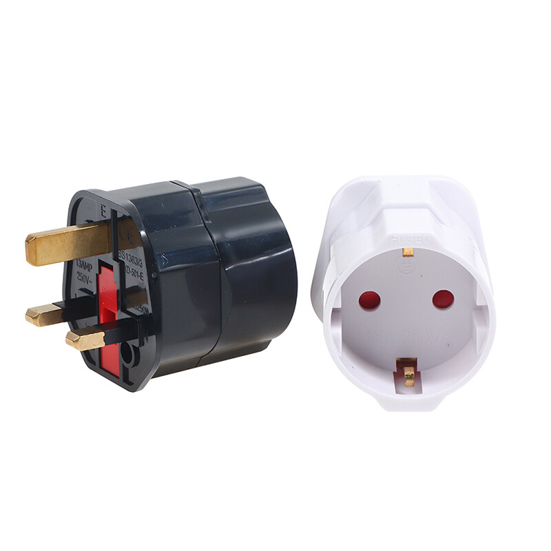 Nappa EU Euro 2 Pin To UK 3 Pin Plug AC Universal Adapter Travel ...
