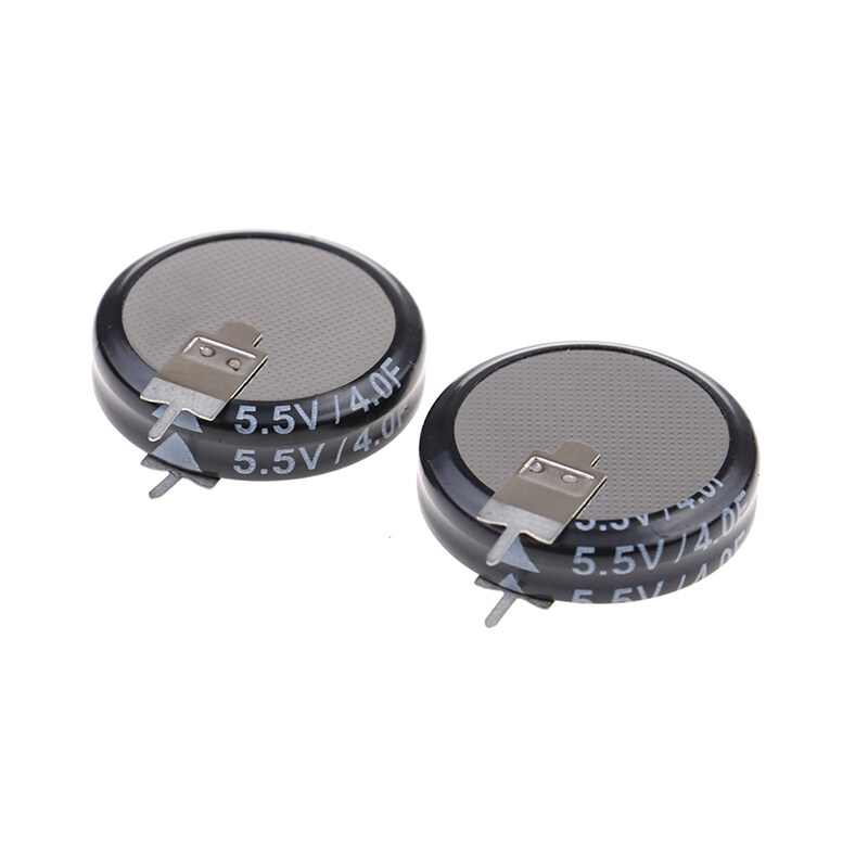 2Pcs 5 5 V 4 0F Super Capacitor V Type Button Smart Capacitance