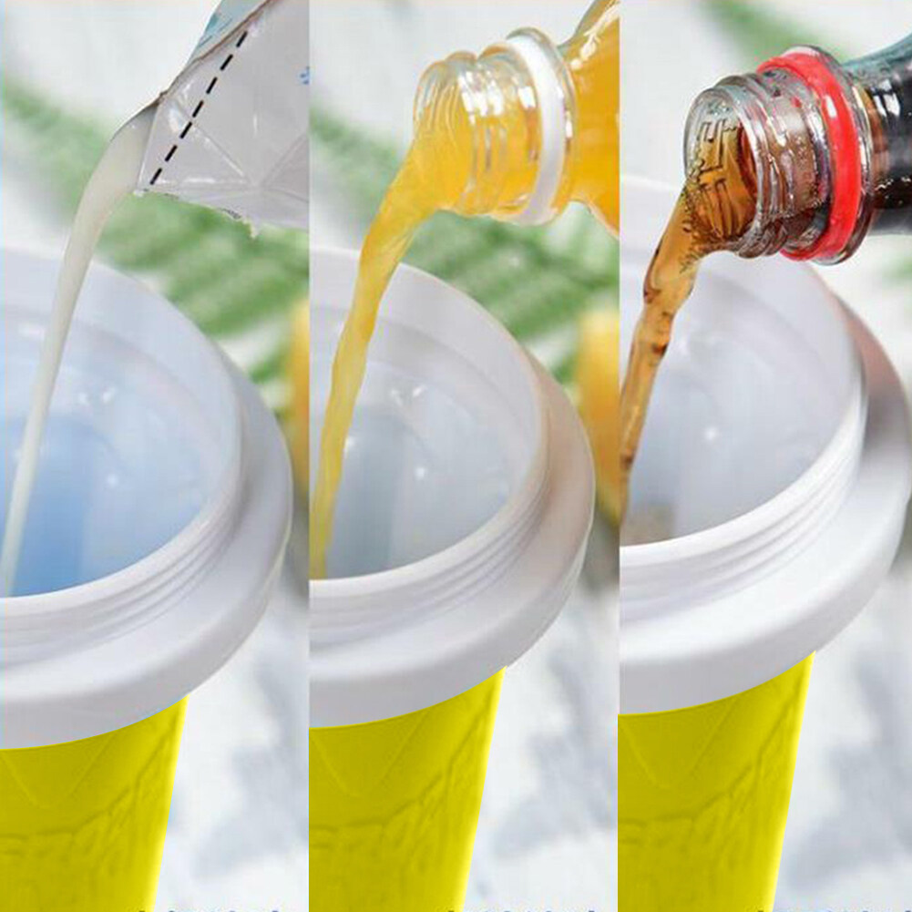 Squeeze Homemade Smoothie Sand Cups Quick Frozen Slushy Shake Fast ...