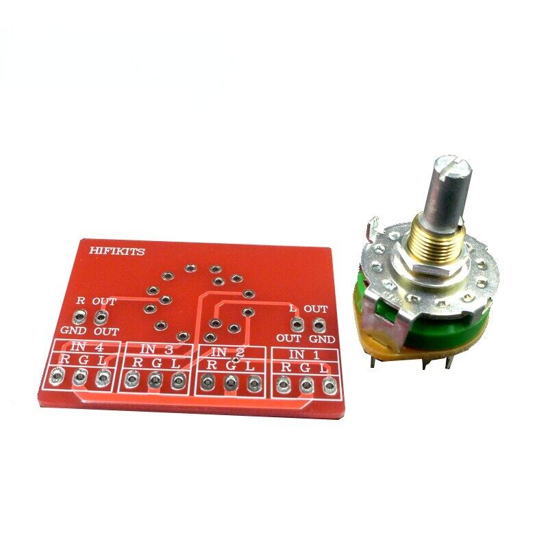 Dlhifi 4 Ways Input Signal Selector Switch PCB Board With ALPS ...