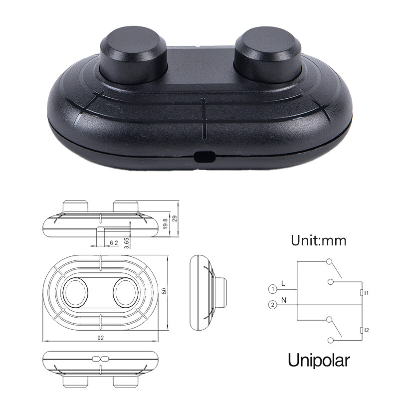 Extra Sweet Two Button Control Foot Switch Table Lamp Floor Lamp Switch ...