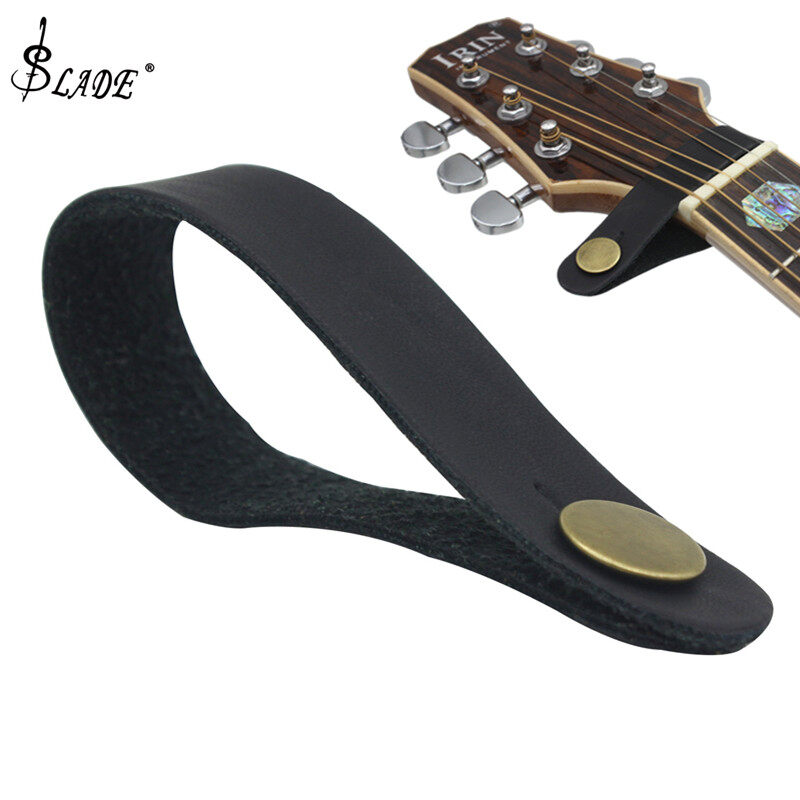 SLADE Leather Guitar Strap Holder Button Safe Lock for Acoustic ...