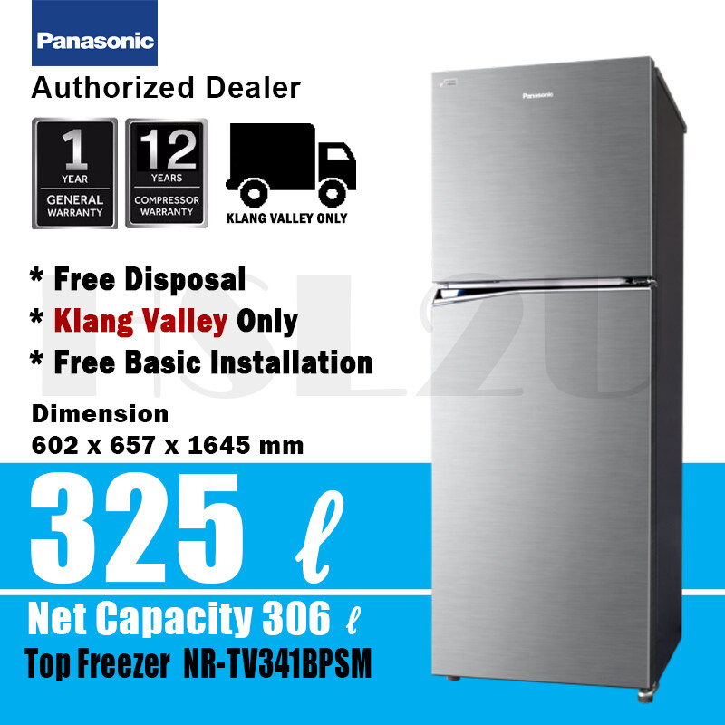 [DELIVERY @ KLANG VALLEY] Panasonic 325L Inverter 2-Door Top Freezer ...
