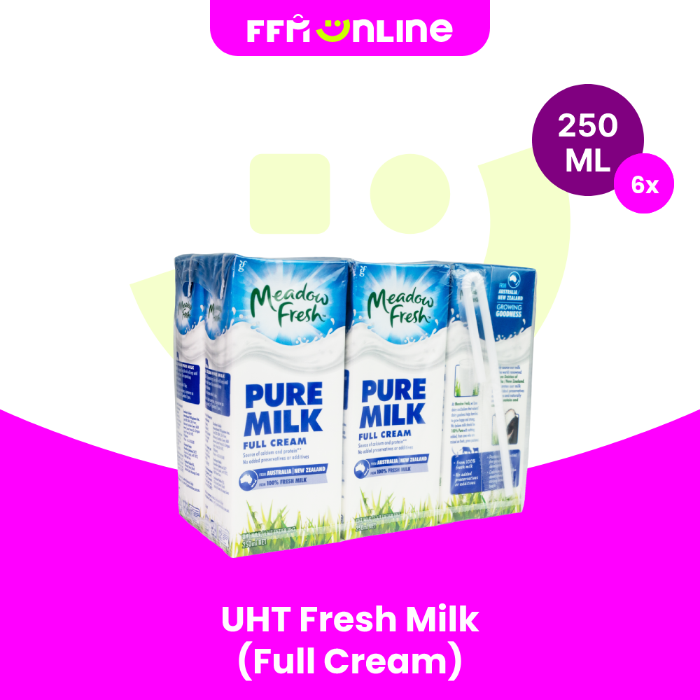 Meadow Fresh UHT Pure Milk 6's X 250ml - Full Cream | Lazada