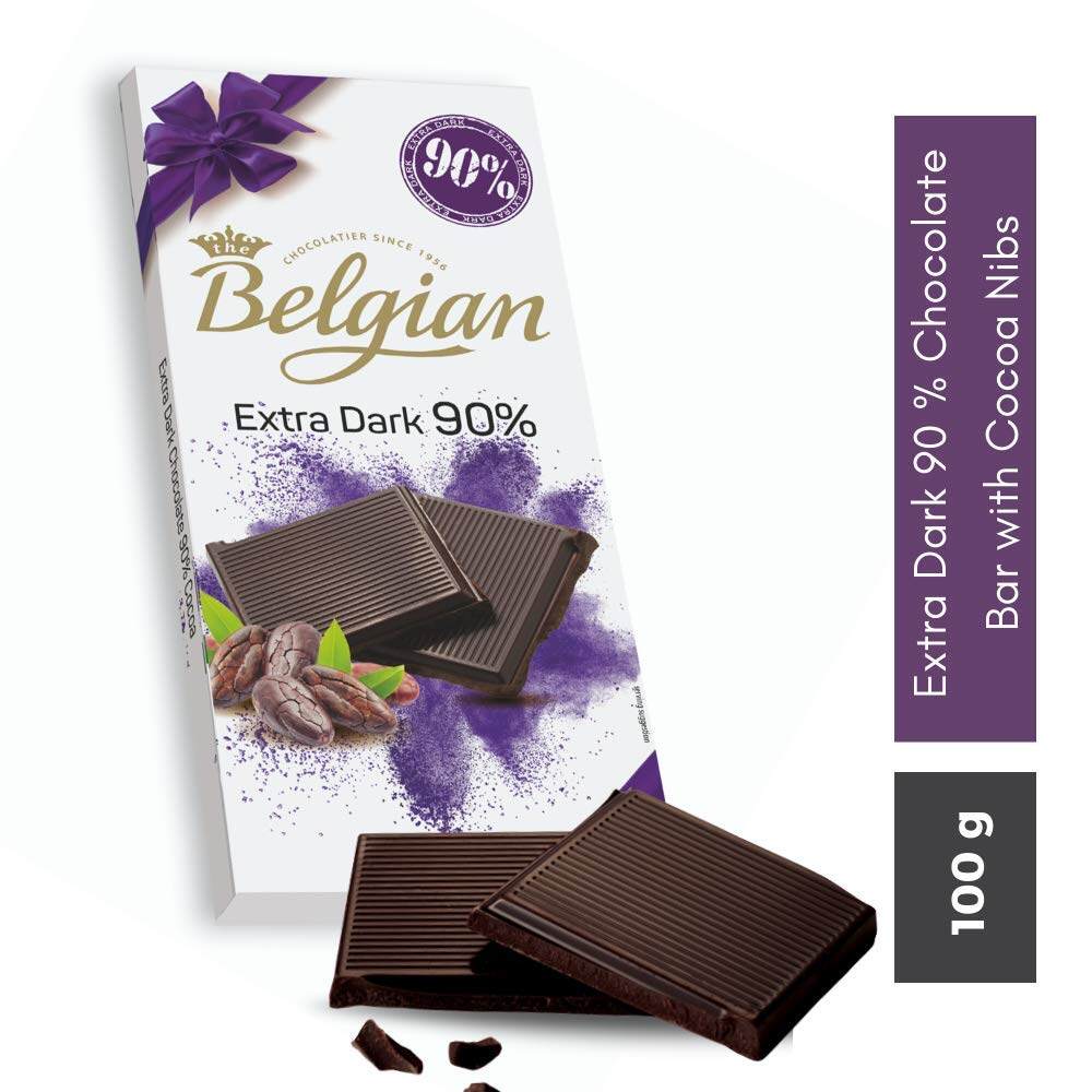 Belgian Extra Dark 90% Chocolate Bar 100g | Lazada