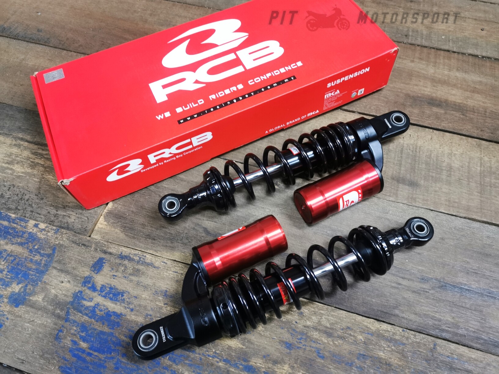 RCB Absorber MB2 335mm Adjustable Gas Tank Racing Boy GBO C70 EX5 EX5Fi ...