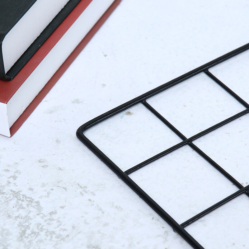 Multi-Function Iron Metal Grid Decor Photo Frame Wall Art Display Mesh ...