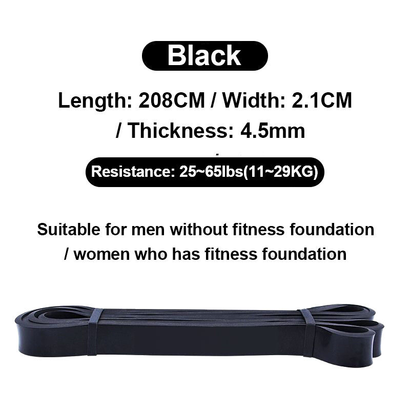 Set Resistance Bands Exercise Yoga Fitness Pilates Gym Stretch Elastic ...