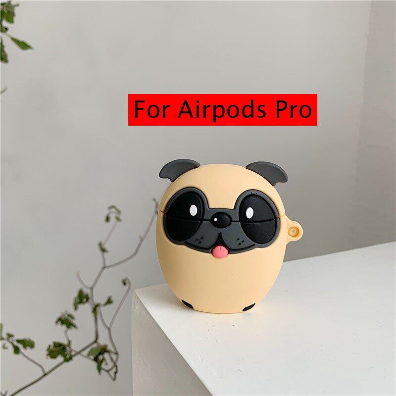 3D Cartoon Happy Brazilian Dog Pug Wireless Bluetooth Headset ...