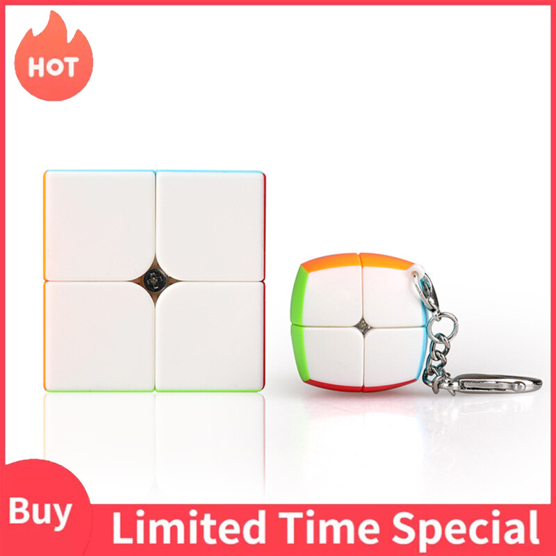 Qiyi Magic Cube 2X2พวงกุญแจ Magic Cube Mini Pocket Speed Cube พวงกุญแจ ...