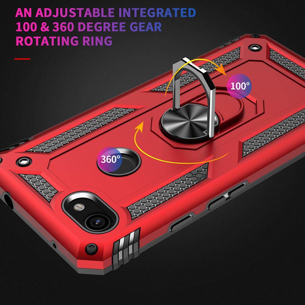 Google Pixel 3A Case, RUILEAN Dual Layer Tough Rugged Ring Holder Stand ...