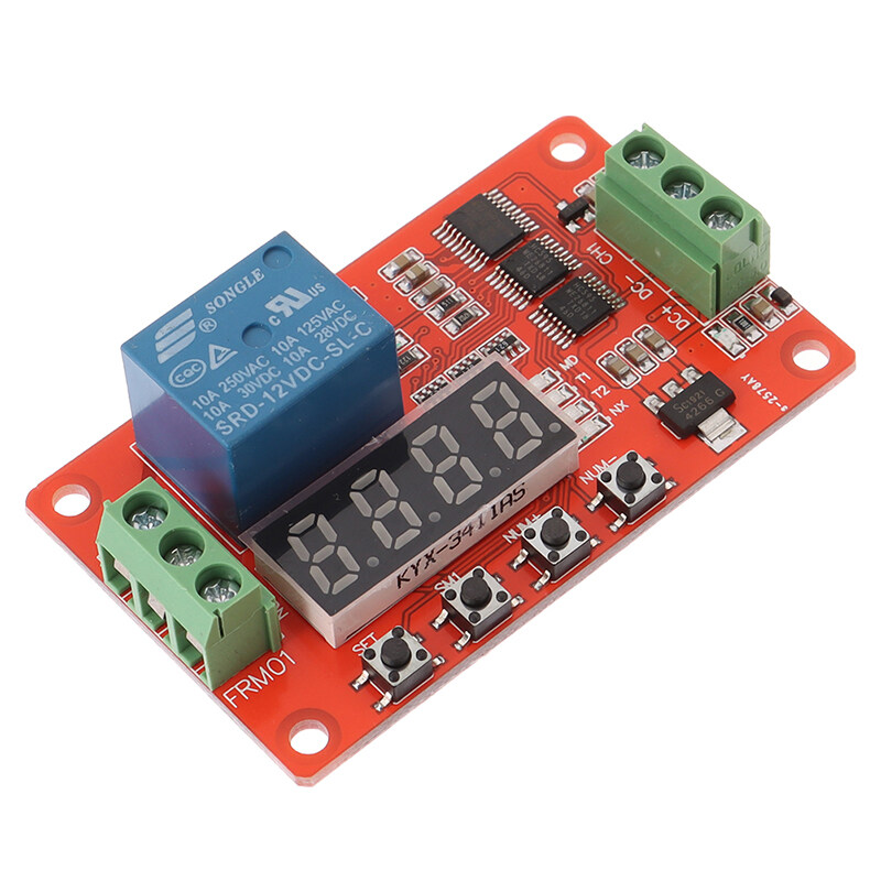 FRM01 DC 5/12/24V 1 Channel Multifunction Relay Module Loop Delay Timer ...