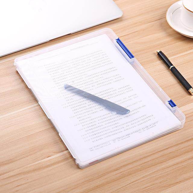 【A HOT】 Clear Document Storage Box Stationery Organizer Folder Office ...