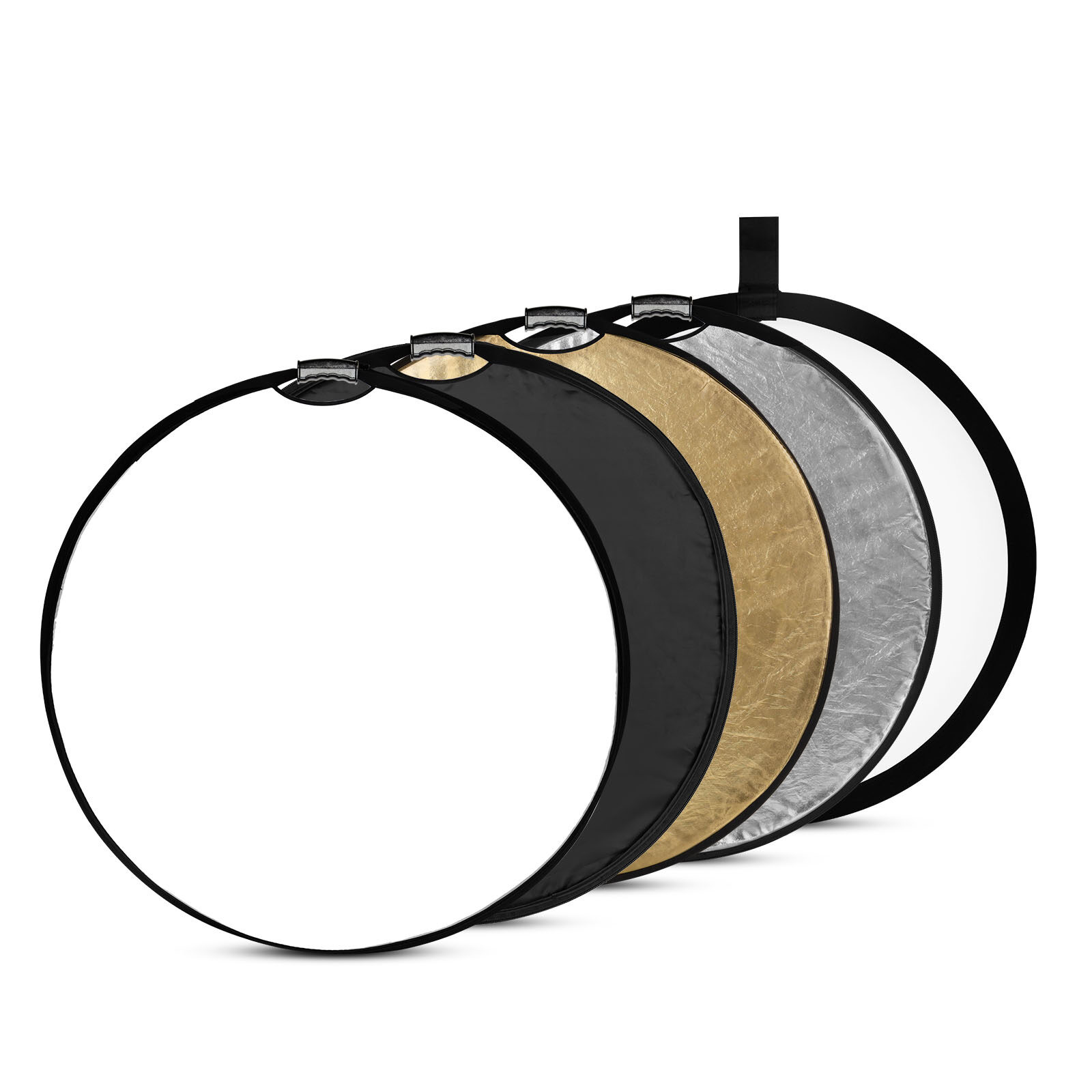 SmallRig 5-in-1 Collapsible Circular White Silver Gold Black Reflector ...