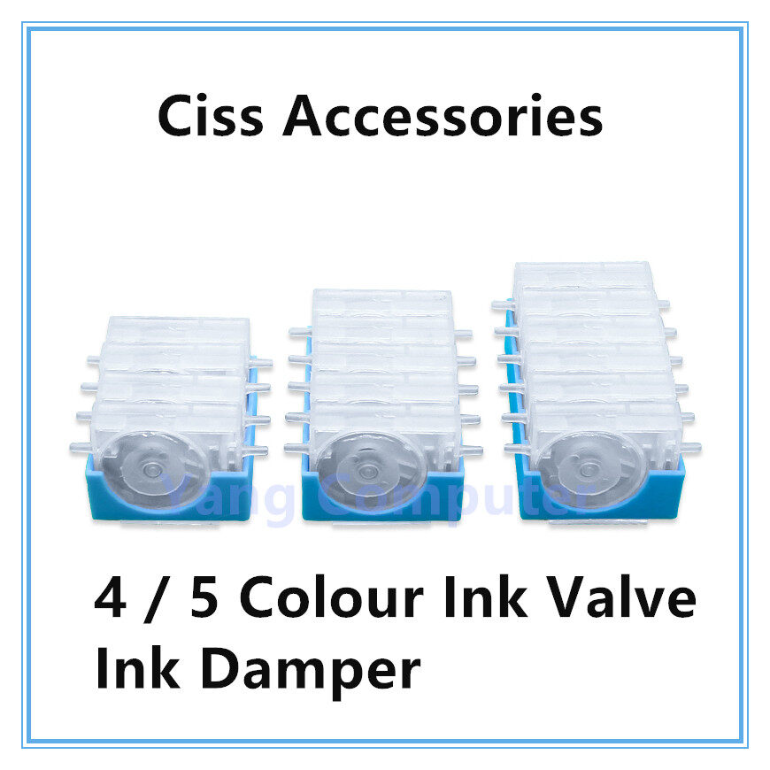 4 / 5 Colour CISS Ink Control Valves One Way Valve Ink Damper For Canon ...