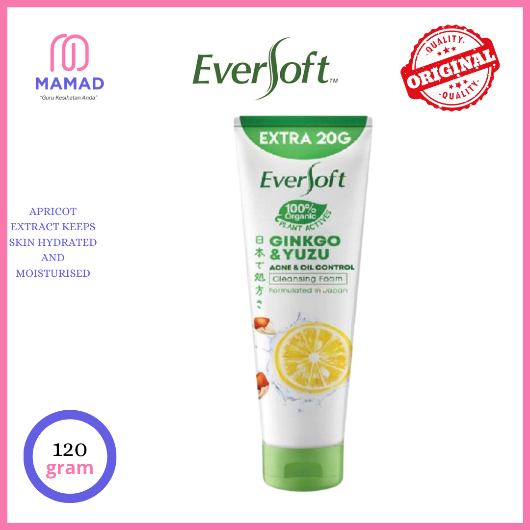 Eversoft Cleansing Foam Gingko & Yuzu 120g | Lazada