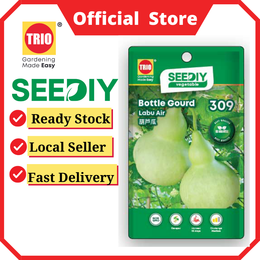 TRIO SEEDIY Bottle Gourd 葫芦瓜 Labu Air 309 veggie seeds | Lazada