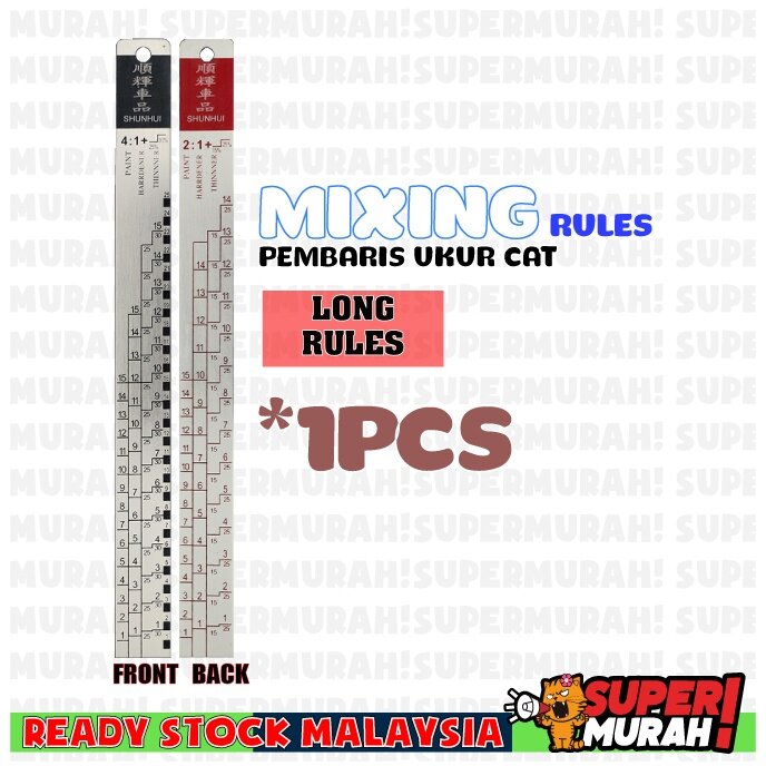 Paint Mixing Ruler Car Paint Measuring Calibration Scale Aluminum paint-mixing-ruler-car-paint-measuring-calibration-scale-aluminum