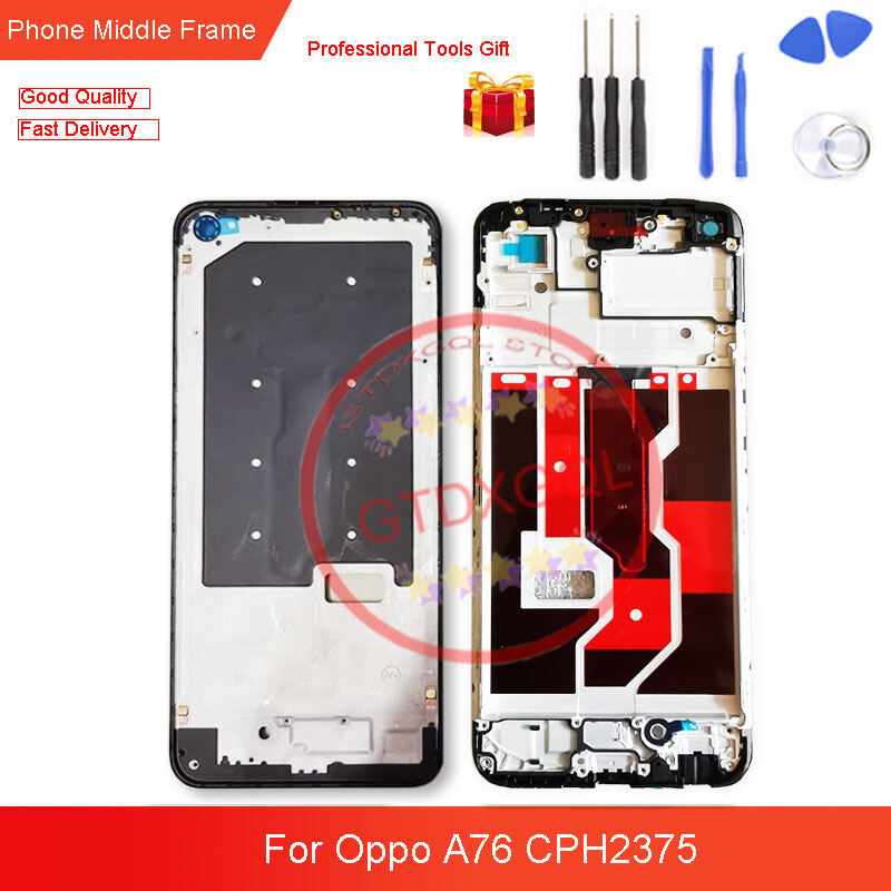 6.56 inches For Oppo A76 CPH2375 Middle Frame Plate Back Housing Board ...