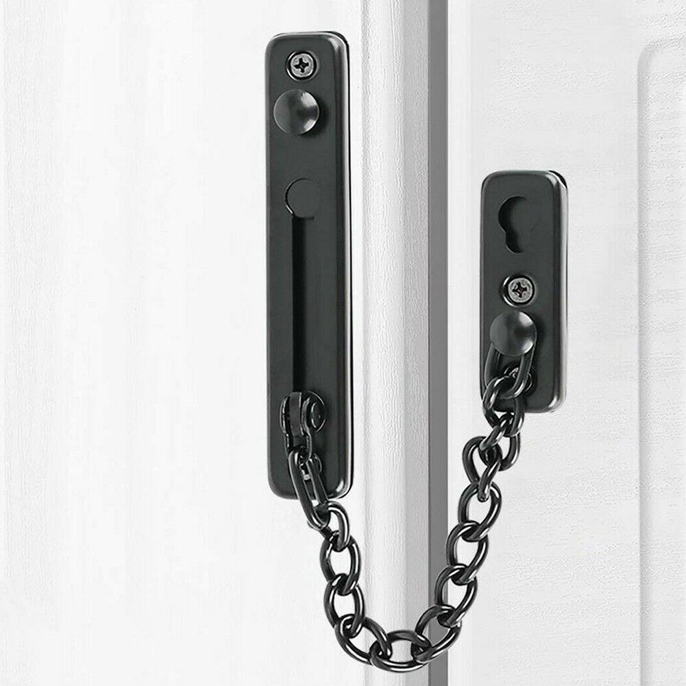 Hotel Security Door Chain Latch Bolt Restrictor Safety Guard Lock Slide ...