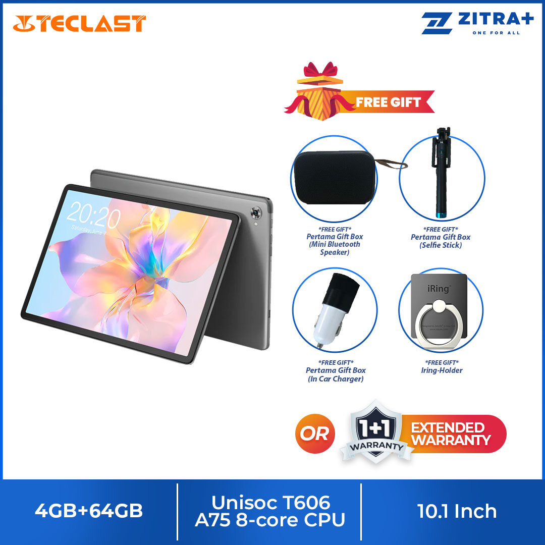 Teclast Tablet P40HD Wi-Fi+Cellular 4GB+64GB | Unisoc T606 A75 8-Core ...