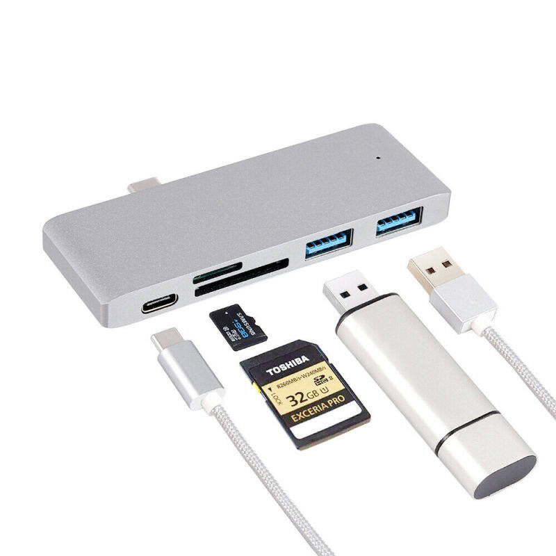 Willkey 5in1 USB Hub สำหรับ MacBook Pro Converter 3.0 Type-C อะแดปเตอร ...