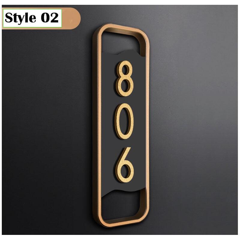 Customize House Numbers Acrylic Adhesive Door Number Sticker Address ...