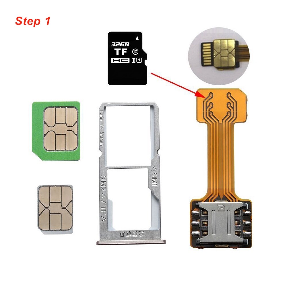 【Akula Store】Sim Extender Universal ปฏิบัติ TF Hybrid สล็อตซิม Dual Sim ...
