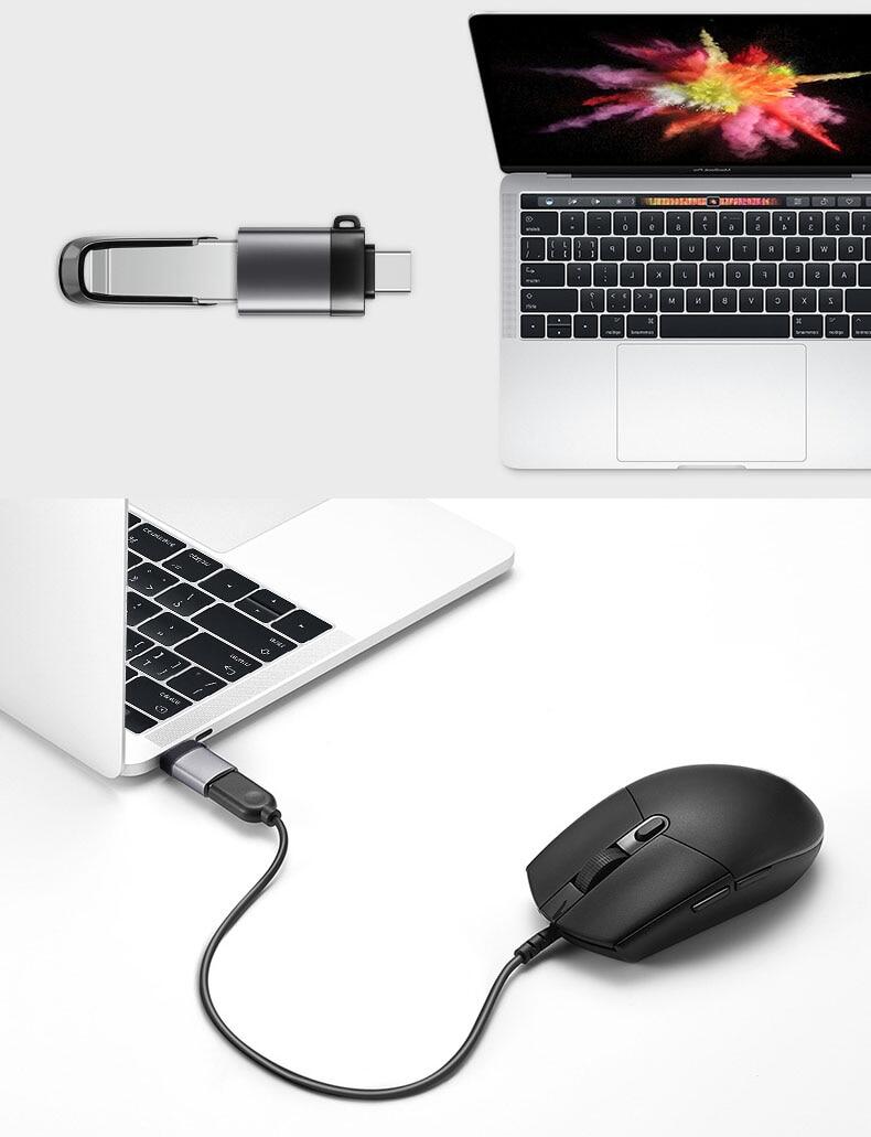 ใหม่ Frosted Shell USB-C USB 3.1ประเภท C USB ตัวผู้ USB 3.0หญิงอะแดปเต ...