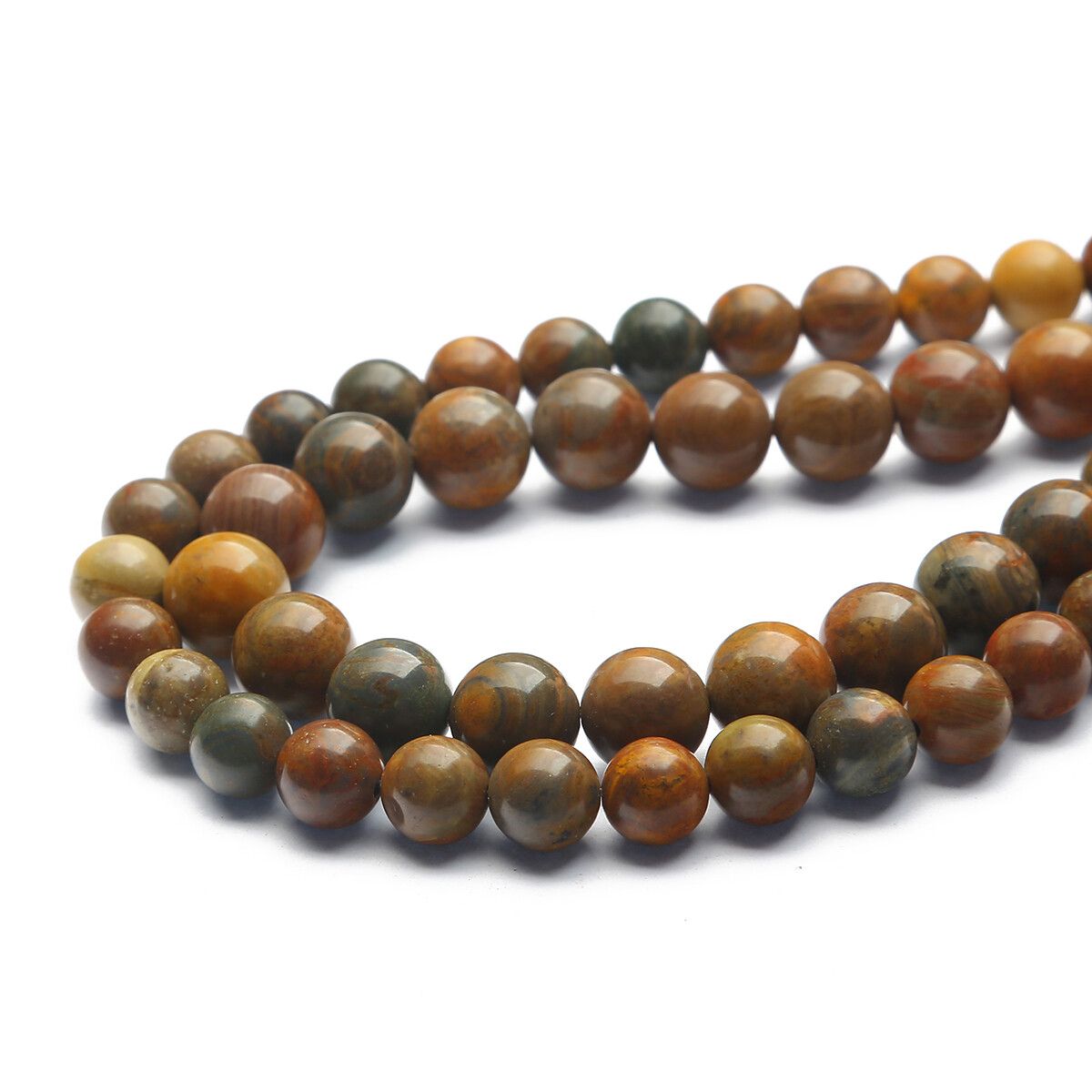 4/6/8/10mm Natural Stone Beads Multicolored Marble Beads For Jewelry ...