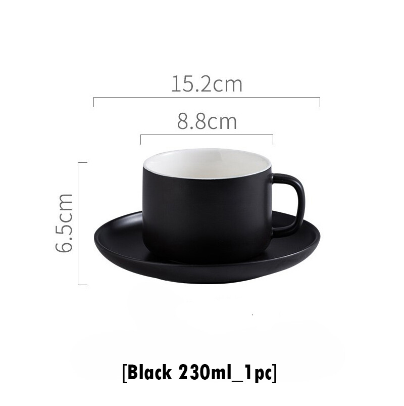 Locaupin Ceramic Tea Cups and Saucers,with Gold Trim Cappuccino Cups ...