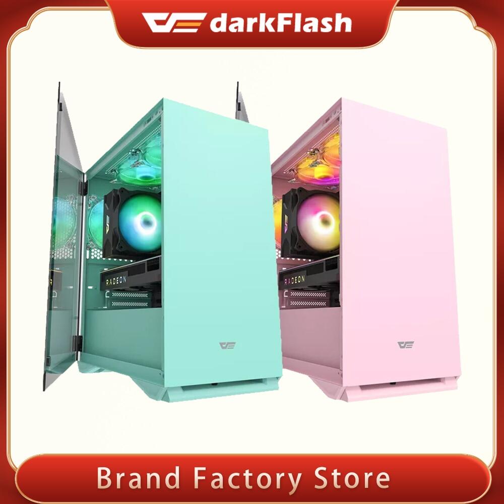 Darkflash DLM22เดสก์ท็อปคอมพิวเตอร์กรณี Pink Gabinete Pc Gamer Completo ...