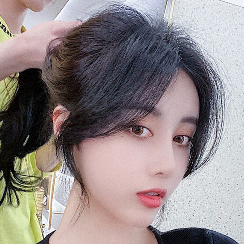 2ชิ้นวิกผมเรียบธรรมชาติที่มองไม่เห็นเรียบวิกผมด้านข้างเรียบวิกผมแปดตัว ...