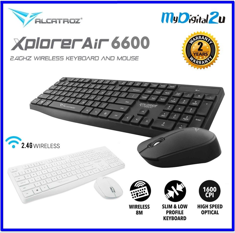 Alcatroz Xplorer Air 6600 2.4G Wireless Keyboard & Mouse Combo | Lazada