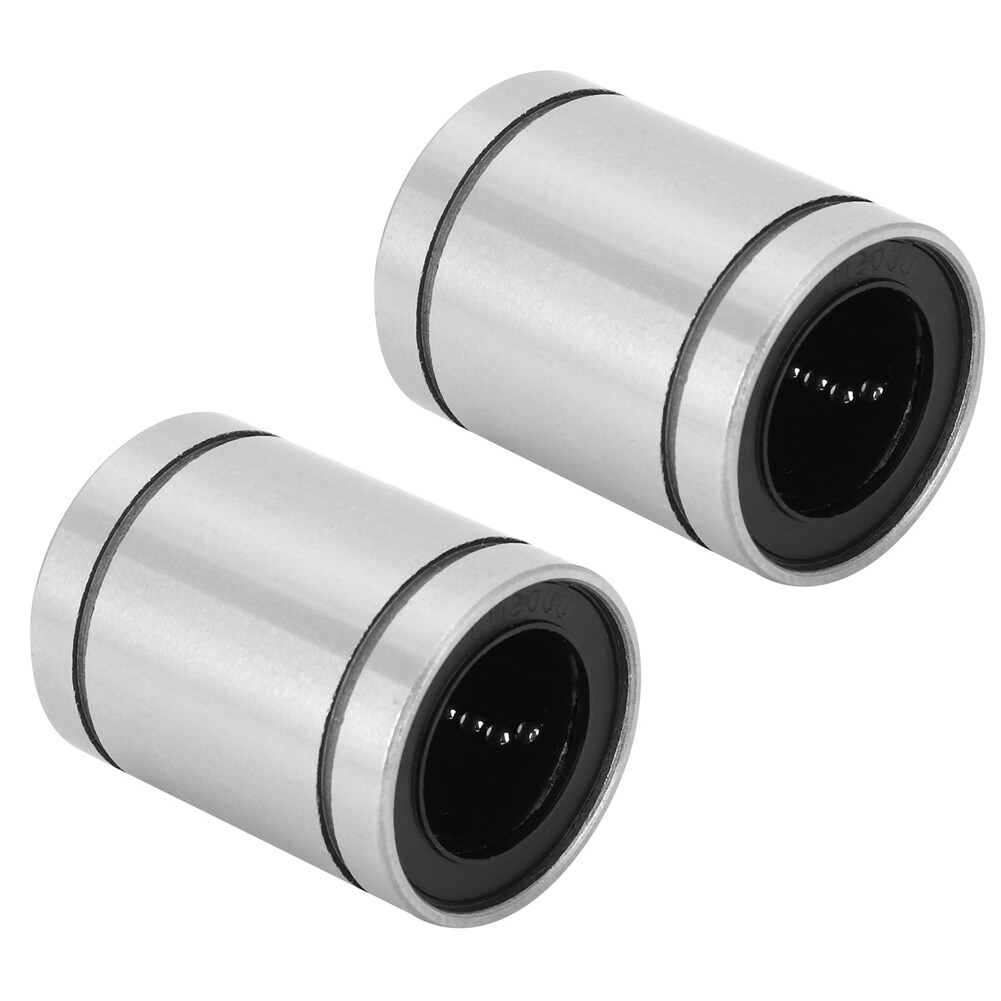 2Pcs Linear Motion Bearings Flange Extended Fast Rotating Speed Low ...